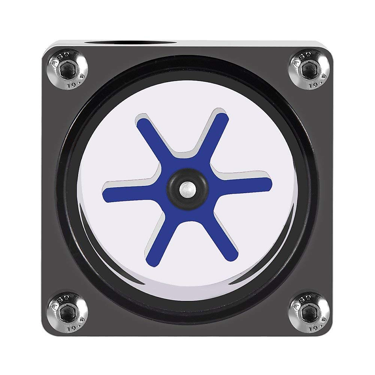 Wendry PC Water Flow Meter Indicator, G1/4 Thread Computer Water Cooling Flow Meter, 6 Impeller 3 Ways Flow Meter Indicator for PC Water Cooling System