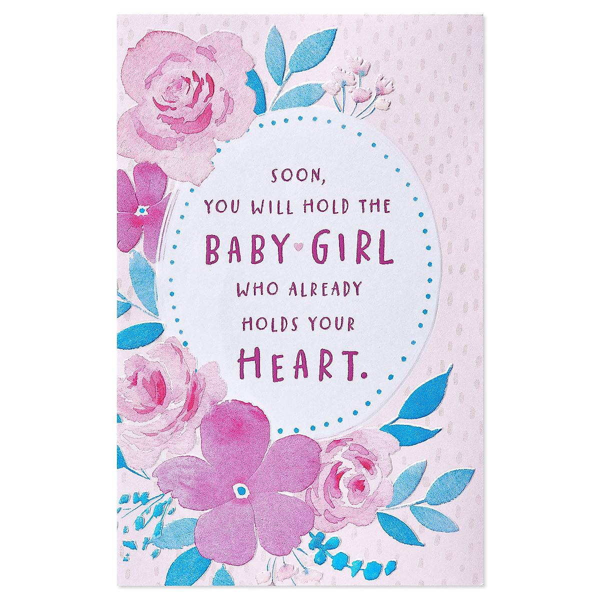 American Greetings Baby Shower Card for Girl (Count Down the Days)
