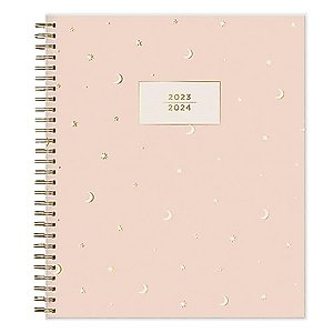 2023-2024 Blue Sky™ Weekly/Monthly Planning Calendar, 8" x 10", Moons Blush Frosted, July 2023 to June 2024, 144273