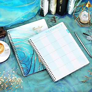 Teacher Planner 2024-2025 - July 2024-June 2025, Teacher Lesson Planner 2024-2025, 8'' × 10'', Lesson Planner Book for Teachers, Weekly Monthly Planner with Printed Monthly Tabs, Inspirational Quotes