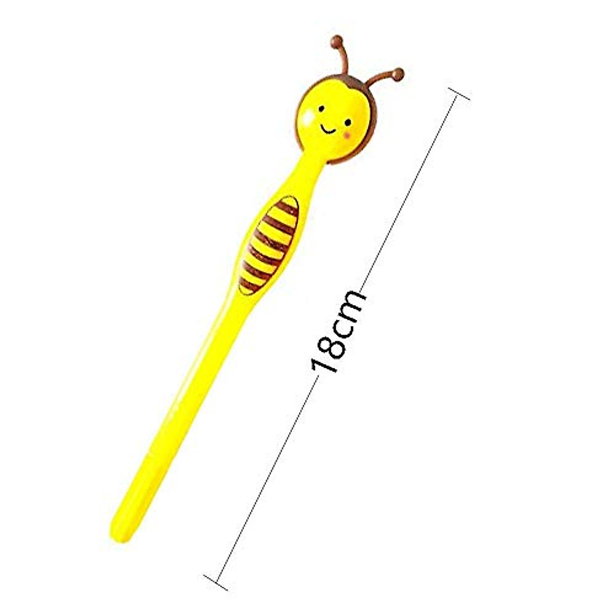 LUFOX 8Pcs Cute Bees Gel Pens Gift for Child, Women, Coworkers, Hostess and Girlfriend, Great Party Supplies and School Supplies, Black Ink(0.5mm)