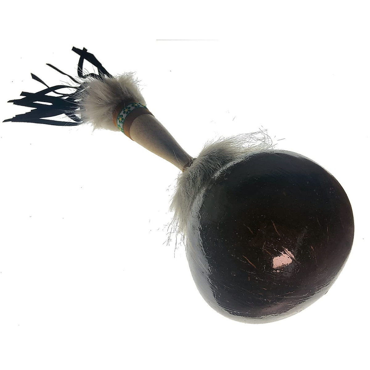 Shaman Maraca - Rainforest Coconut Witch doctor Tribal Ritual Shaker Ceremonial Rattle