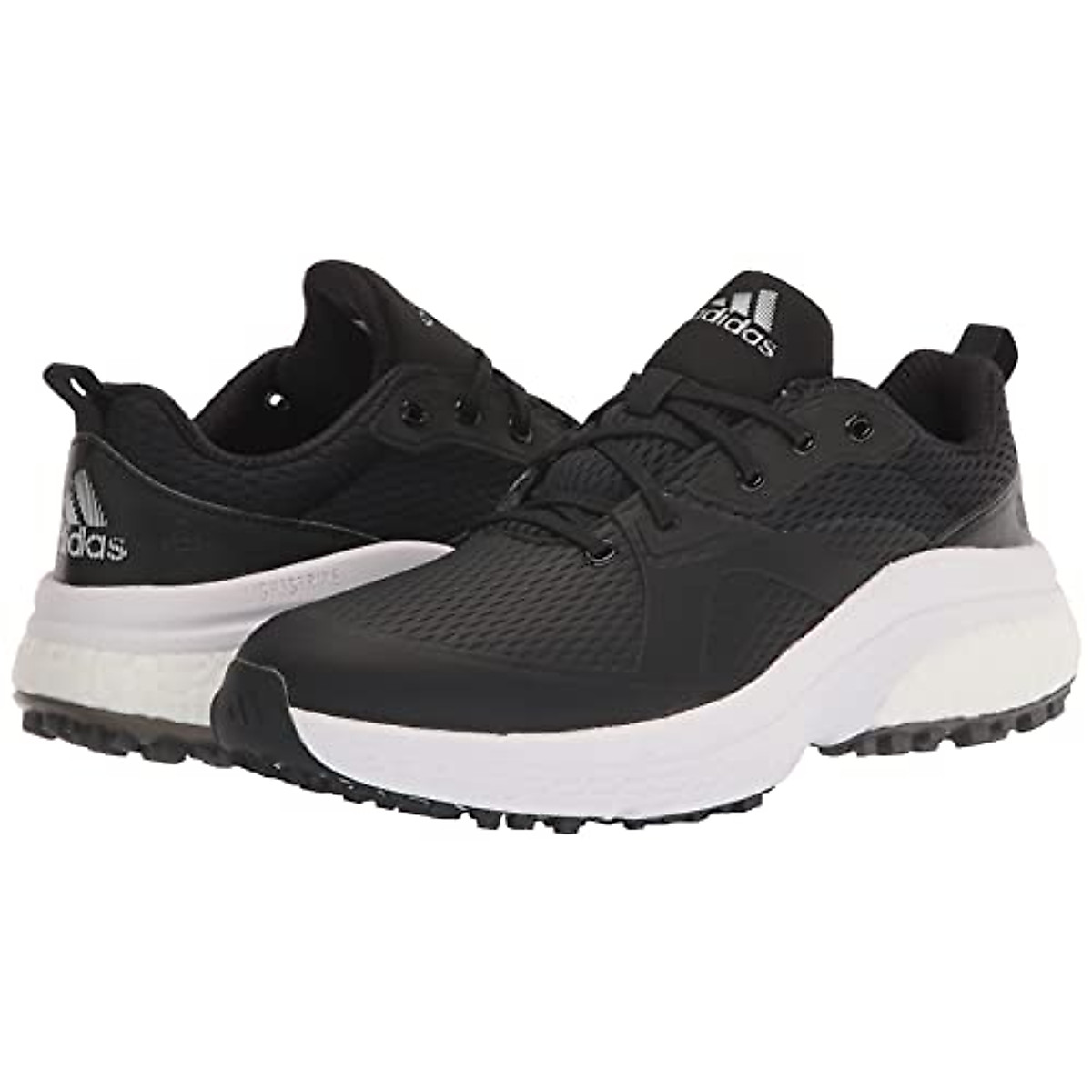 adidas Men's SOLARMOTION Golf Shoe, Core Black/FTWR White/Pulse Lime, 12