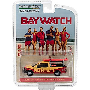 Greenlight Hollywood 44760-F Baywatch - 2016 F-150 Emerald Bay Beach Patrol 1/64 Scale Diecast