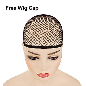 morvally 23" Long Wig Big Wavy Heat Resistant Synthetic Straight Hair with Bangs for Cosplay Costume Halloween Party (2735# Ginger Orange)