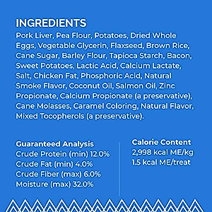 BUDDY BISCUITS Training Bites for Dogs, Low Calorie Dog Treats Baked in The USA, Bacon 10 Oz.