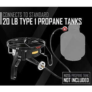 Concord Banjo 16” Single Propane Burner; 200,000BTU 1 Burner Portable Gas Stove