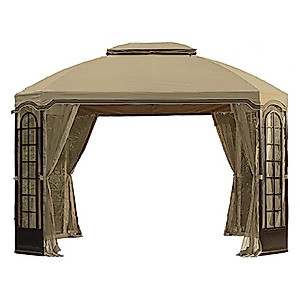 Garden Winds Replacement Canopy for Terrace Gazebo - Standard 350 - Beige