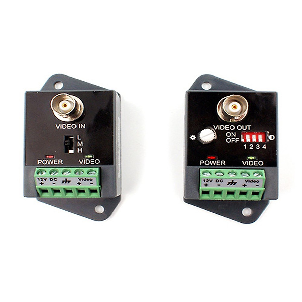 Merryshop Active Video balun UTP Video Transceiver with HD-CVI-TVI-AHD-CVBS Effective Distance 1800M