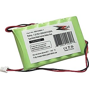 ZZcell® Battery for Honeywell Alarm LYNXRCHKITHC 781410403291 55026089 WALYNX-RCHB-SC WALYNXRCHBSC LYNXRCHKIT-SC ADEMCO 300-03865, 7.2V, 1500mAh (Note: Please Check Part No. Before Purchase)