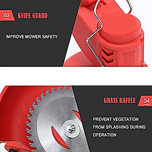 Electric Folding Weed Lawn Wacker, Heafront 24V Battery Powered Adjustable Height and Angle Weed Eater Cordless 5-Position Rotating Head for Garden Beauty Outdoor Pruning Yard Pruning and Lawn Pruning