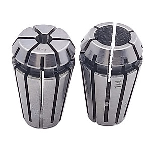 F.L.S Er11 Spring Collet Set, 1/8" and 1/4" ER11 Collet Chuck for CNC Engraving Machine & Milling Lathe Tool