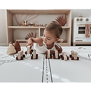 Ofie mat by Little Bot, Baby Play mat (Stripe + Country Road Nordic)