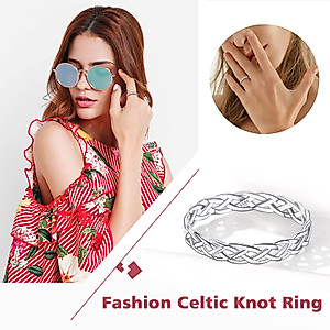Skin-Friendly Knot Band Ring Sterling Silver Eye-catching Wedding Jewelry for Female with Gift Packaging