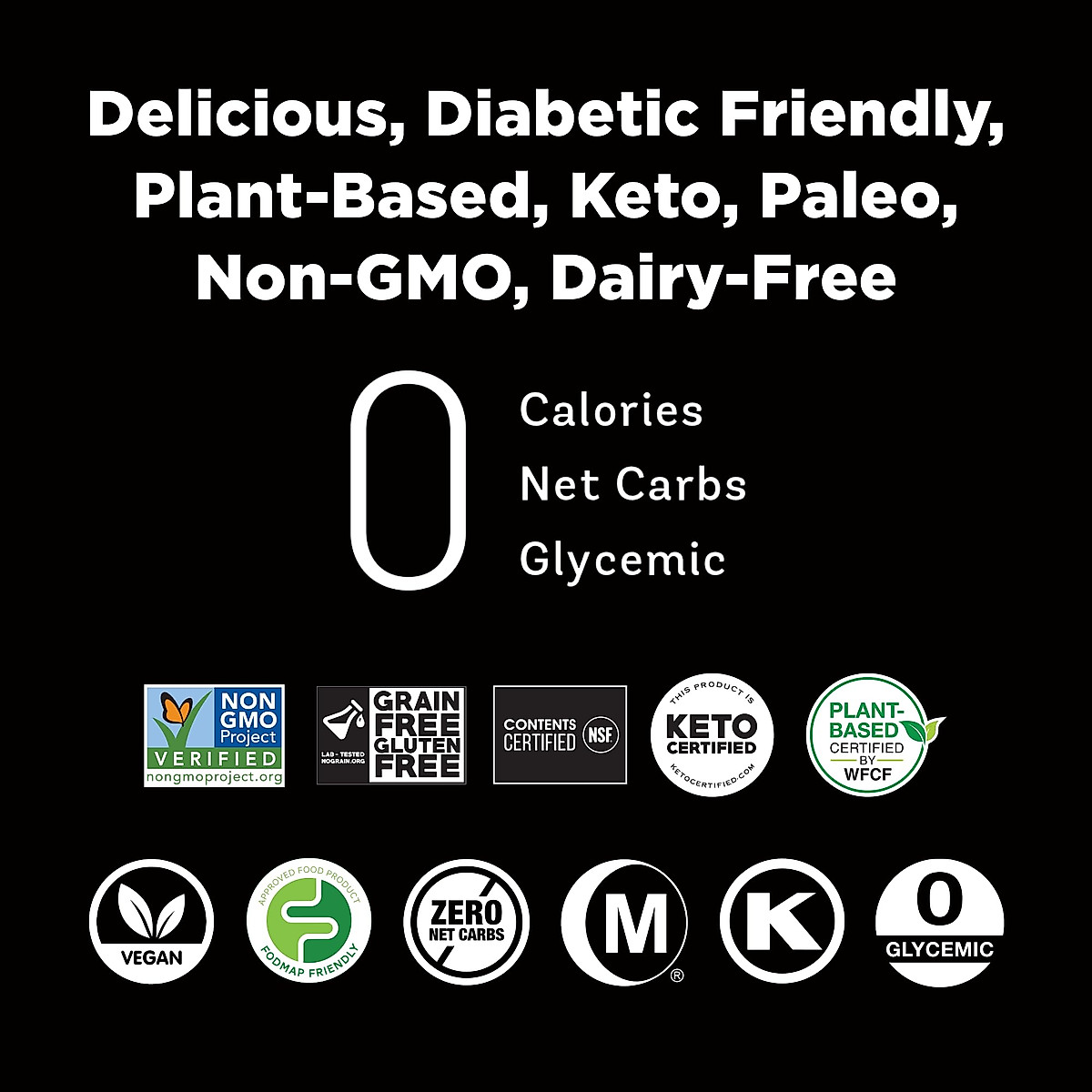 RxSugar Delicious Plant-Based Crystal Sugar, Allulose, 16 oz | Allulose sweetener | 0 Calorie, 0 Net Carbs, 0 Glycemic | Diabetes-Safe Natural Sugar | Keto Certified | Non-GMO Project Verified | Gluten-Free Certified