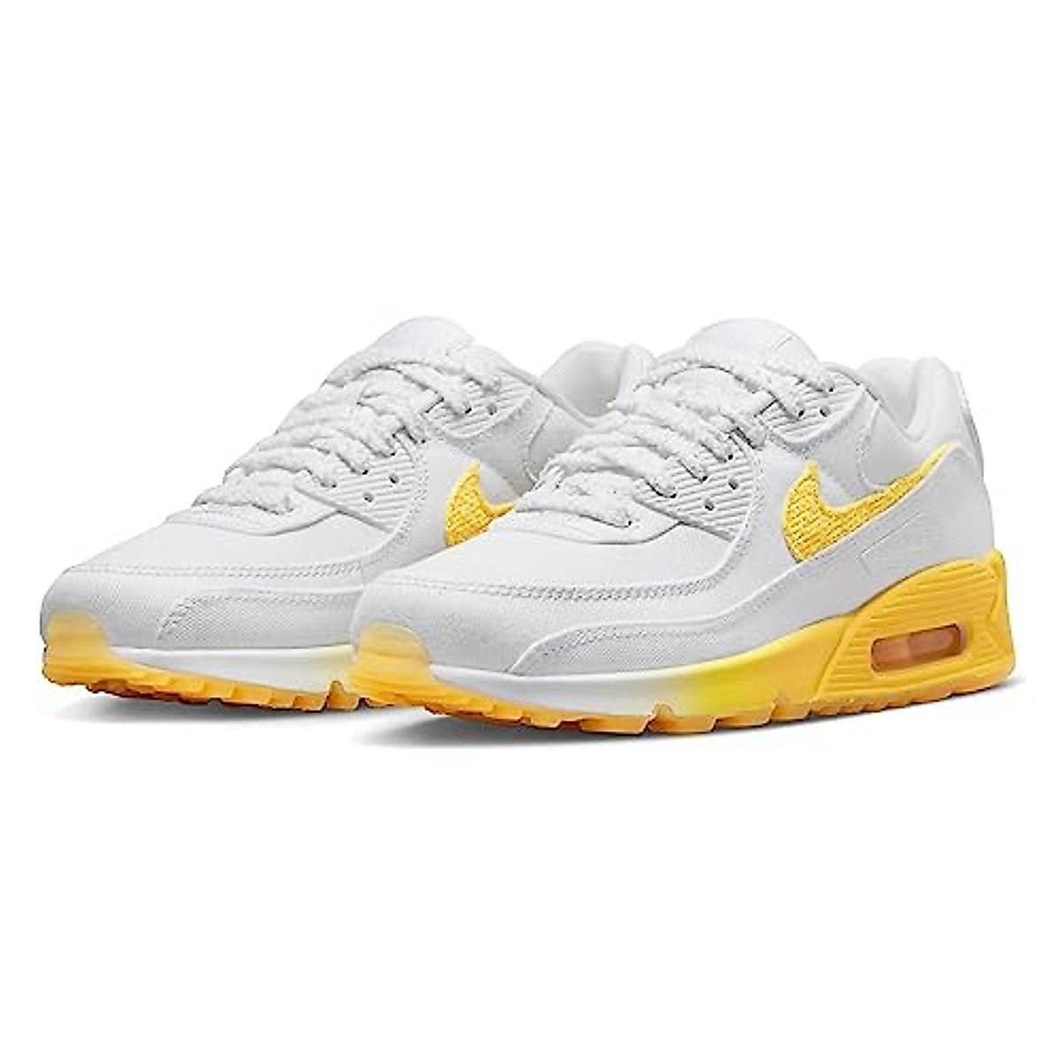 Nike Air Max 90 SE Women's Shoes, White/Citron Pulse-Alabaster, Size 7.5