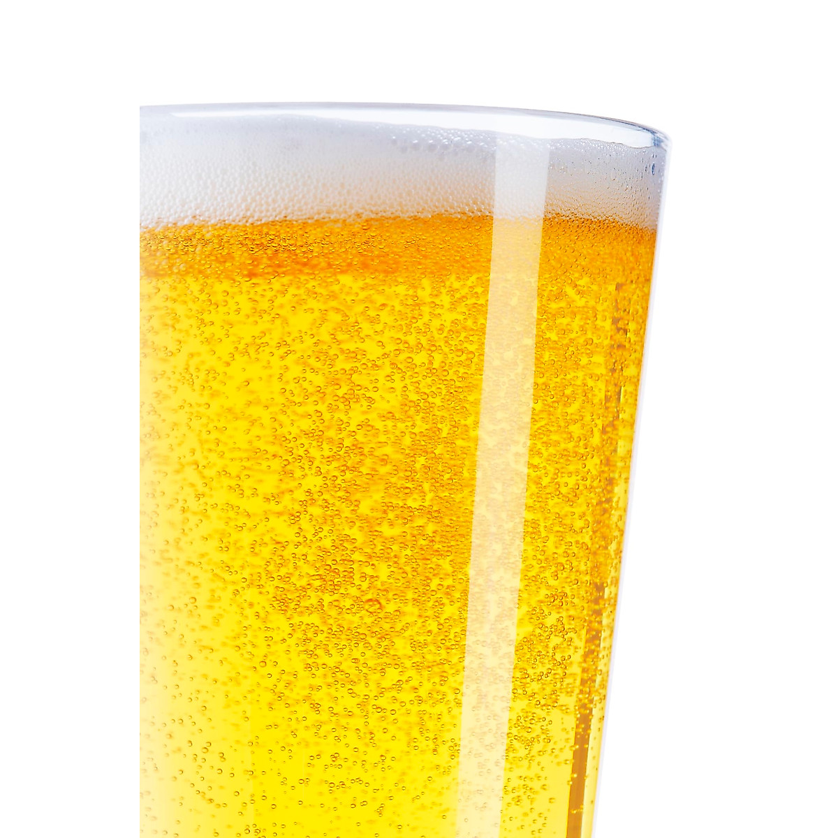 Necessia Heat-Tempered Durable Rim Pint Beer Glasses - 16oz, Set of 6 - Premium Quality, Stylish and Long-Lasting Beverage Glassware, Perfect for Home Bars, Restaurants, and Parties, Classic Design