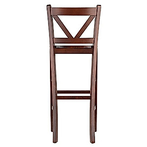 Winsome Kingsgate, 33.86" W x 33.86" D x 38.9" H, Walnut