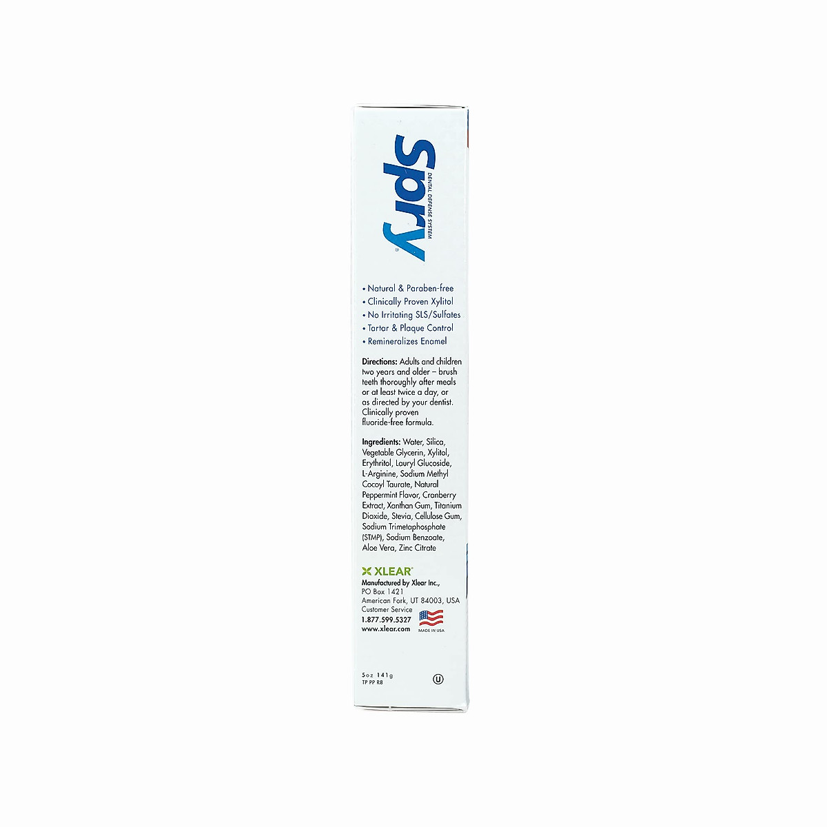 Spry NON-FLUORIDE Xlear Xylitol Toothpaste 6-PACK SAVINGS!!!