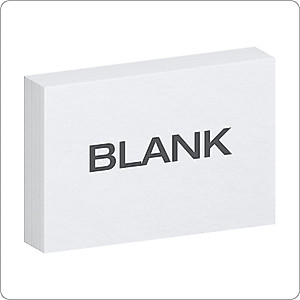 Oxford Index Cards, 500 Pack, 4x6 Index Cards, Blank on Both Sides, White, 5 Packs of 100 Shrink Wrapped Cards (40177)