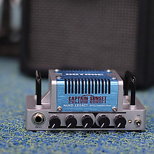 Hotone Captain Sunset High Gain Guitar Amp Head 5 Watts Class AB Amplifier with CAB SIM Phones/Line Output