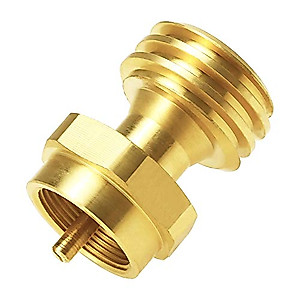 Joywayus Solid Brass Steak Saver Adapter 1 LB Hex Propane Adapter Converter Universal Small Bottle for Gas Grill and Propane Tree - 1''-20 Male Throwaway Cylinder Thread