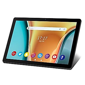 tabtrust Tablet 10 inch Android 10.0 OS WiFi Tablets PC with 10.1'' IPS HD Display, 32GB ROM Storage, Quad Core Processor, 6000mAh Battery, 2MP+8MP Dual Cameras - Black