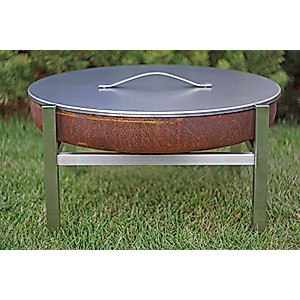 Curonian Fire Pit Stainless Steel Cover/Lid - 25"