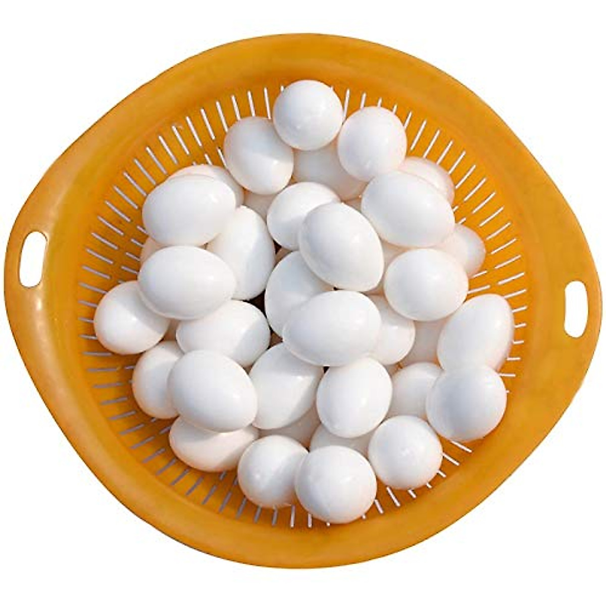 Huwaimi 13g Solid Plastic Eggs Dummy Eggs for Racing Pigeons (White 10pcs)