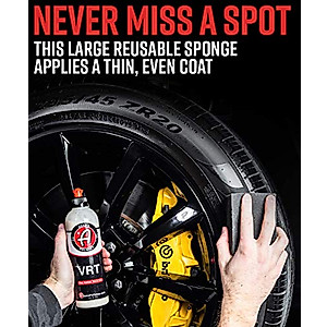 Adam's Block Applicator (6 Pack) – Trim Dressing & Tire Shine Applicator Pad for Car Detailing | Reusable & Customizable Durafoam | for Use After Car Wash Wheel Cleaner