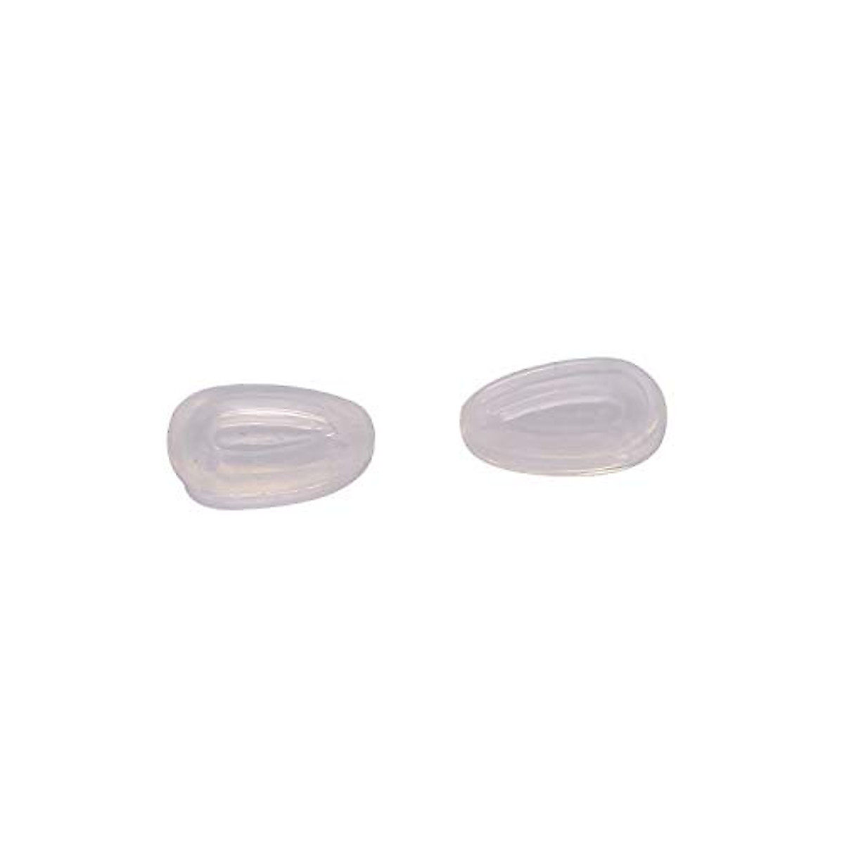 NicelyFit Clear Nose Pads for Oakley Eyeglass Frames Keel Tincan Tinfoil Tailpin Caveat Feedback Holbrook Metal Tailback etc (2 Pairs), 12mm x 7mm