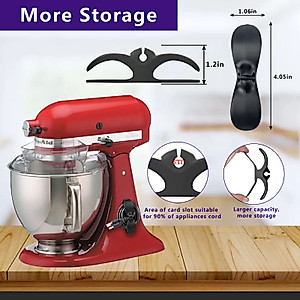 Cord Organizer for Kitchen Appliances, 10 Pack Upgrade Cord Winder Wrappers Stick On, Small Wire Keeper, Appliance Power Cable Holder for Mixer, Pressure Cooker, Coffee Maker and Air Fryer