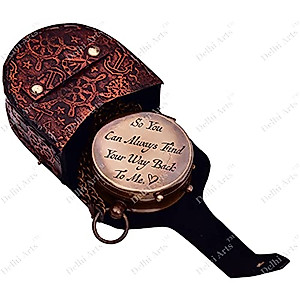 So You Can Always Find Your Way Back to Me/Personalized Compass/Anniversary giftfor him/her. Luxury Gift