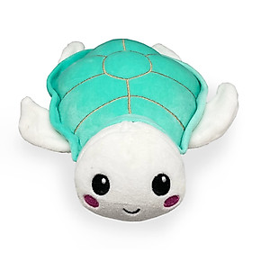 Hatchkinz | Reversible Sea Turtle to Egg Plushie | Happy + Sad | Show Your Mood | Stress Relief Plush 7"