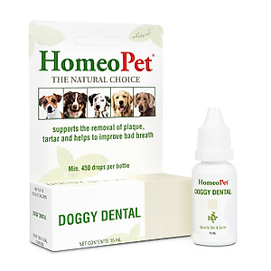 HomeoPet Doggy Dental, Dental Care for Dogs, 15 Milliliters