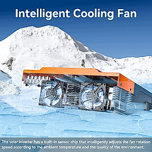 PowMr Solar hybrid Inverter 3200W 24VDC to 220-230VAC,Built in 80A MPPT Solar Charge Controller,Off-Grid Pure sine Wave Inverter,Work with 24V Lead Acid & Lithium Battery,Solar Power Utility Generator