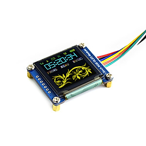 1.5inch RGB OLED Display Module 128x128 16-bit High Color SPI Interface SSD1351 Driver for Raspberry Pi/Jetson Nano Examples Provided