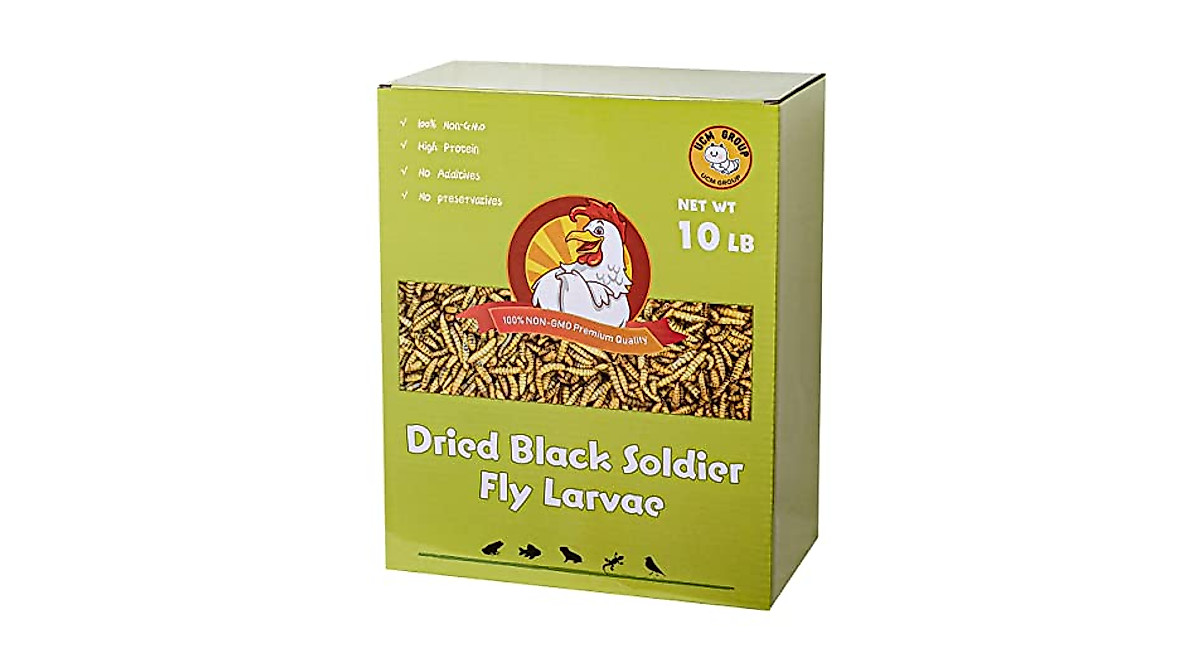UCM Group 10LB Dried Black Soldier Fly Larvae for Chickens, Birds and ...