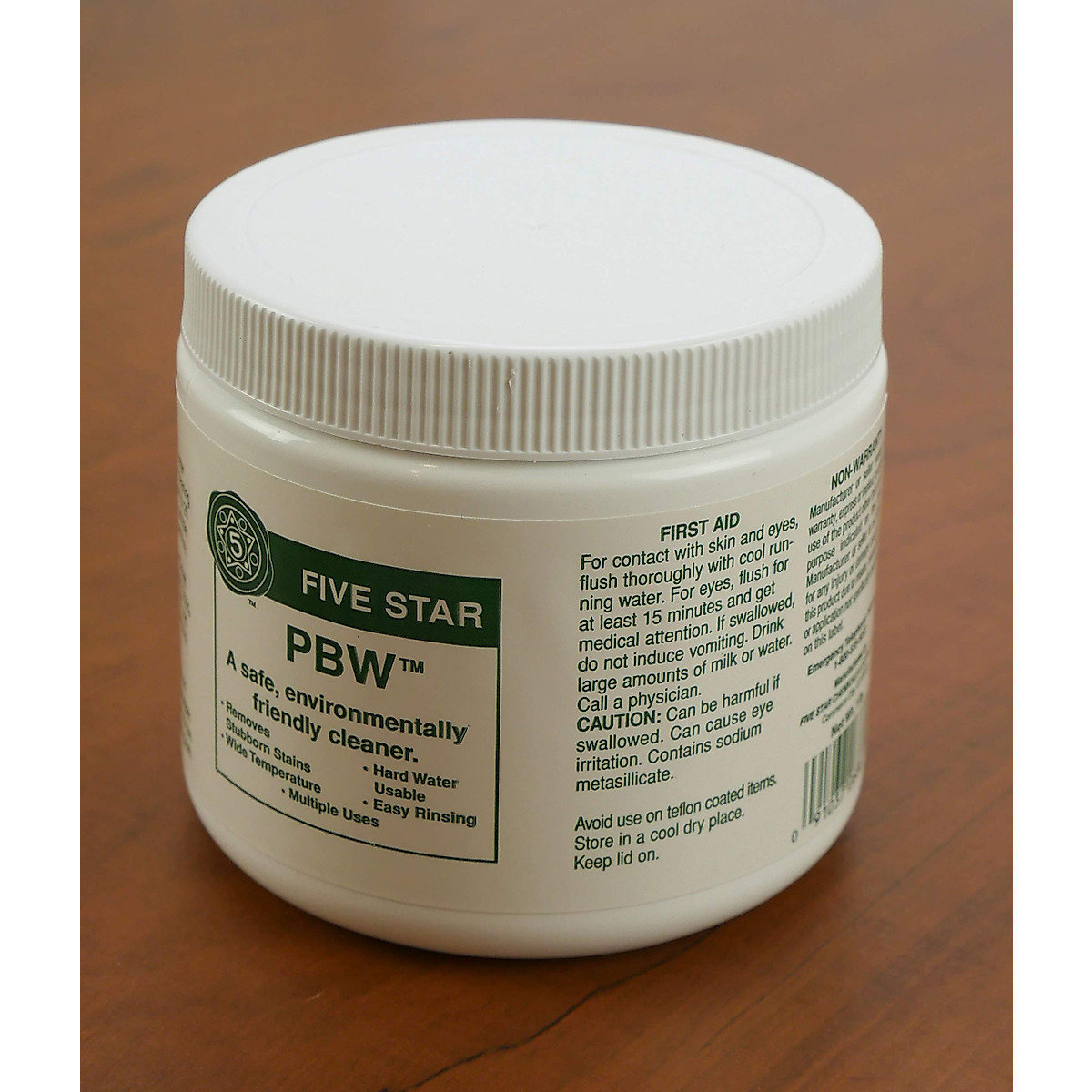 Five Star PBW - 1 lbs - Non-Caustic Alkaline Cleaner, White - pbw1