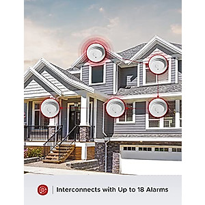 X-Sense AC Hardwired Combination Smoke and Carbon Monoxide Detector, Hardwired Interconnected Smoke and CO Detector Alarm with Replaceable Battery Backup, XP06, 1-Pack