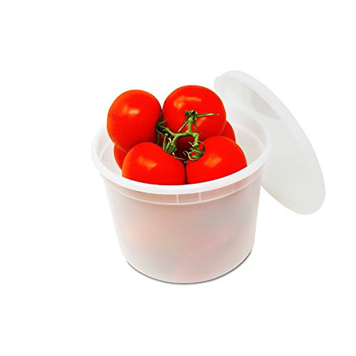 Deluxe 64oz Deli Food Storage Containers Designed for Fridge and Freezer (10 Pack)