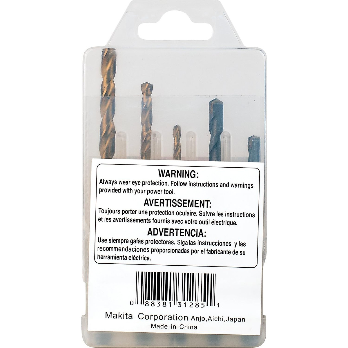 Makita D-23765 Masonry and Metal Drill Bit Set (5 Piece), 1/4"