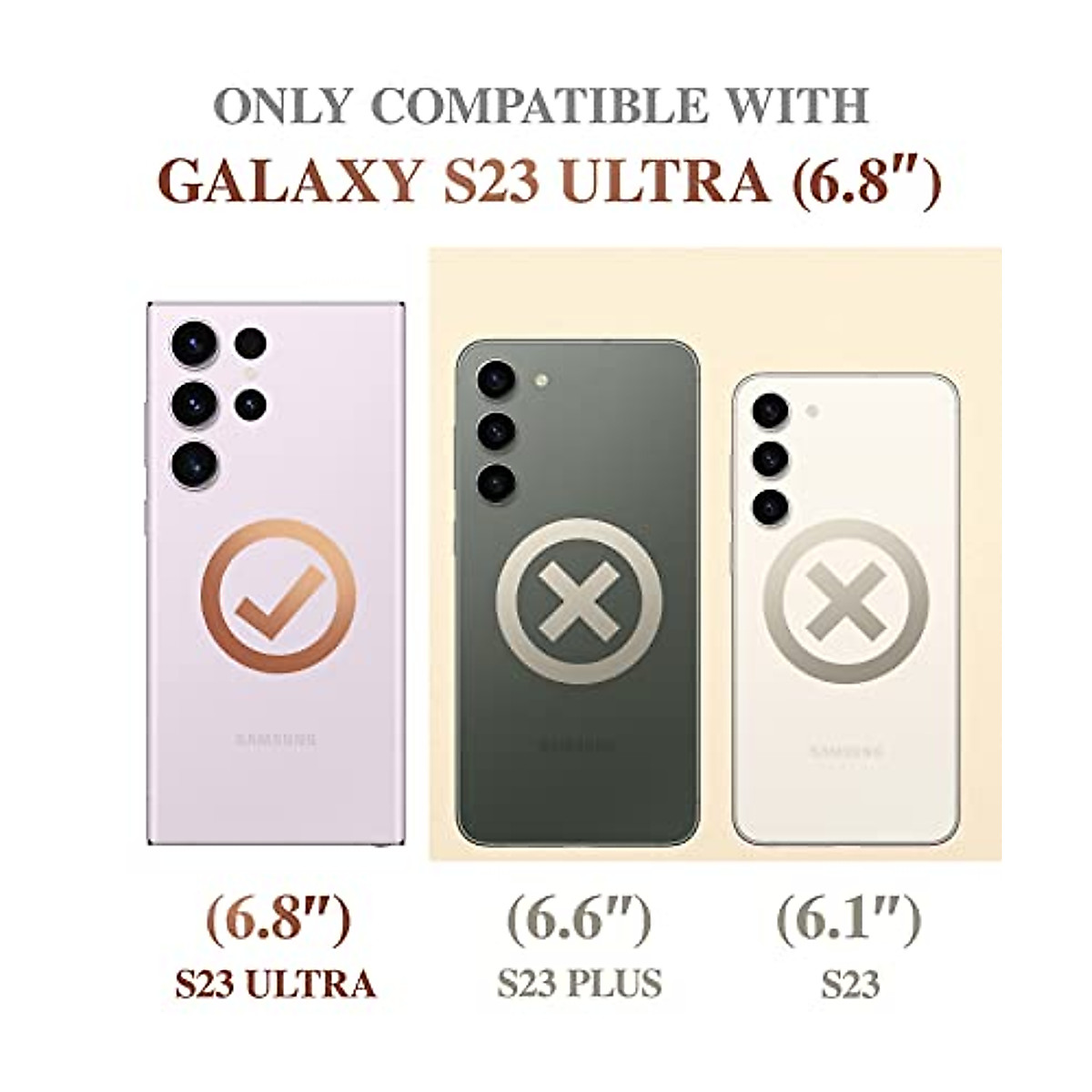 GVIEWIN Compatible with Samsung Galaxy S23 Ultra Case with Slide Camera Cover, [Military Grade Drop Protection] Slim Marble Shockproof Protective Phone Case Fit S23 Ultra 5G 6.8" (Quicksand/Purple)