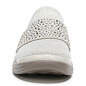 BZees Womens Pizazz Slip-On Eggnog Sparkle 7.5 W