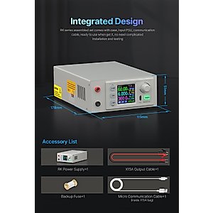 Digital Control RK6006-C 60V 6A 4 Digit Adjustable AC to DC Lab Bench Power Supply Regulator 360W
