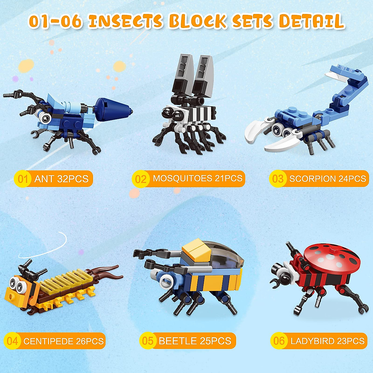 JOYPRO Mini Building Blocks Sets, 12 Small Animals Building Blocks Valentines Gifts Party Favor for Kids, Valentine Gift Exchange for Kids Boys Girls, Valentine Classroom Gifts Party Favors (12 Boxes)