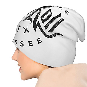 Kingscom Jelly Singer Roll Knit Hat Beanie Cap Fashion Knitted Hat for Men and Women Black