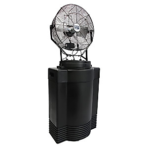 Maxx Air Premium Misting Fan w/Standalone Tank, Swamp Cooler for Commercial, Residential, Athletic Use (Mid Pressure 18")