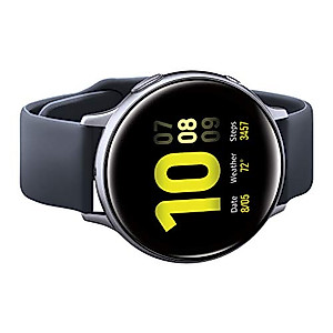 SAMSUNG Galaxy Watch Active 2 Smart Watch 44mm US Version GPS Bluetooth Advanced Health Monitoring Fitness Tracking Long-Lasting Battery, Aqua Black