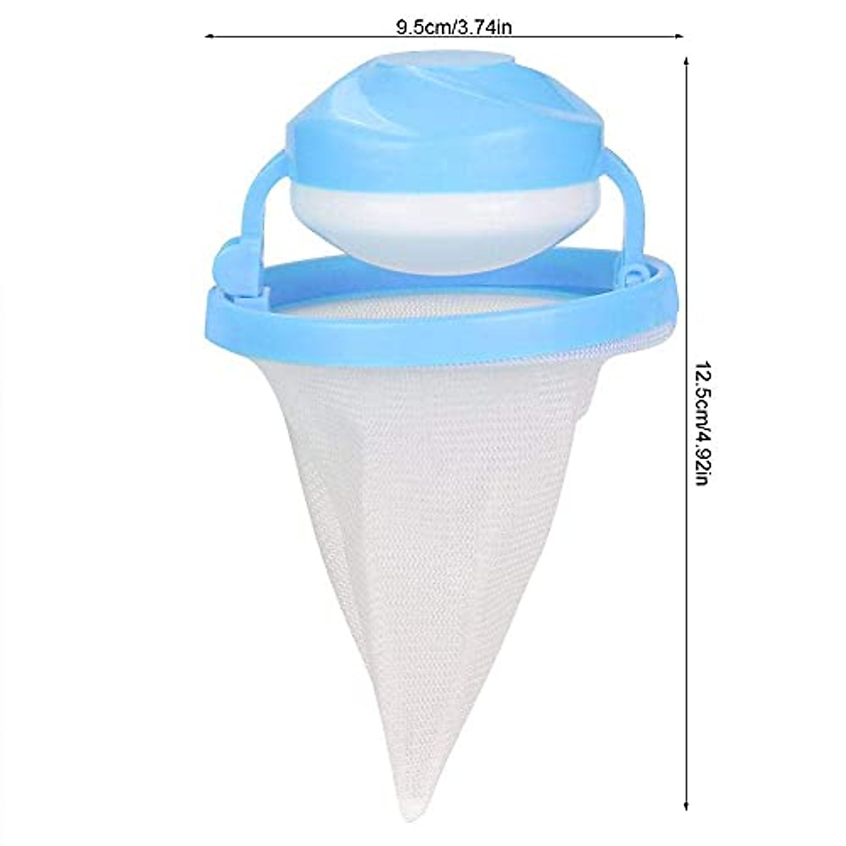 Floating Lint Mesh Bag Pet Hair Collector Laundry Filter Bag for Washing Machine Washer Lint Catcher,Hair Filter Net Pouch(Blue)
